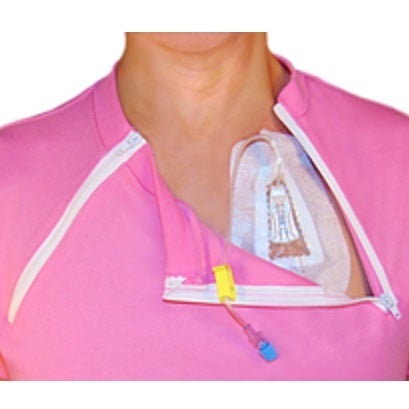 Port Access Shirts by ComfyChemo® | Shirley's Hope